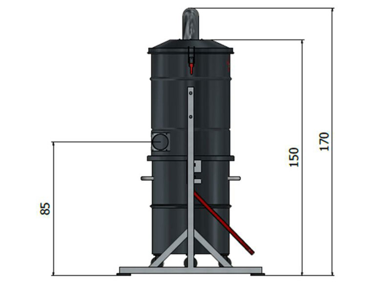 Pre-separator with 100 liter collection and filter cartrdiges | BEAM
